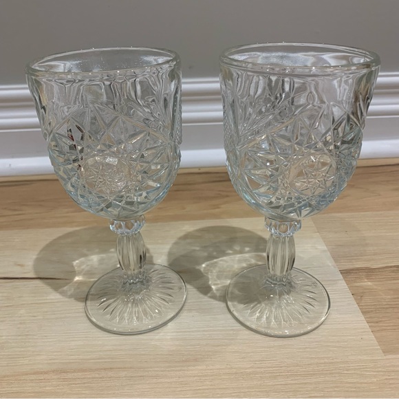 Dining | Vintage Cut Glass Wine Glasses | Poshmark